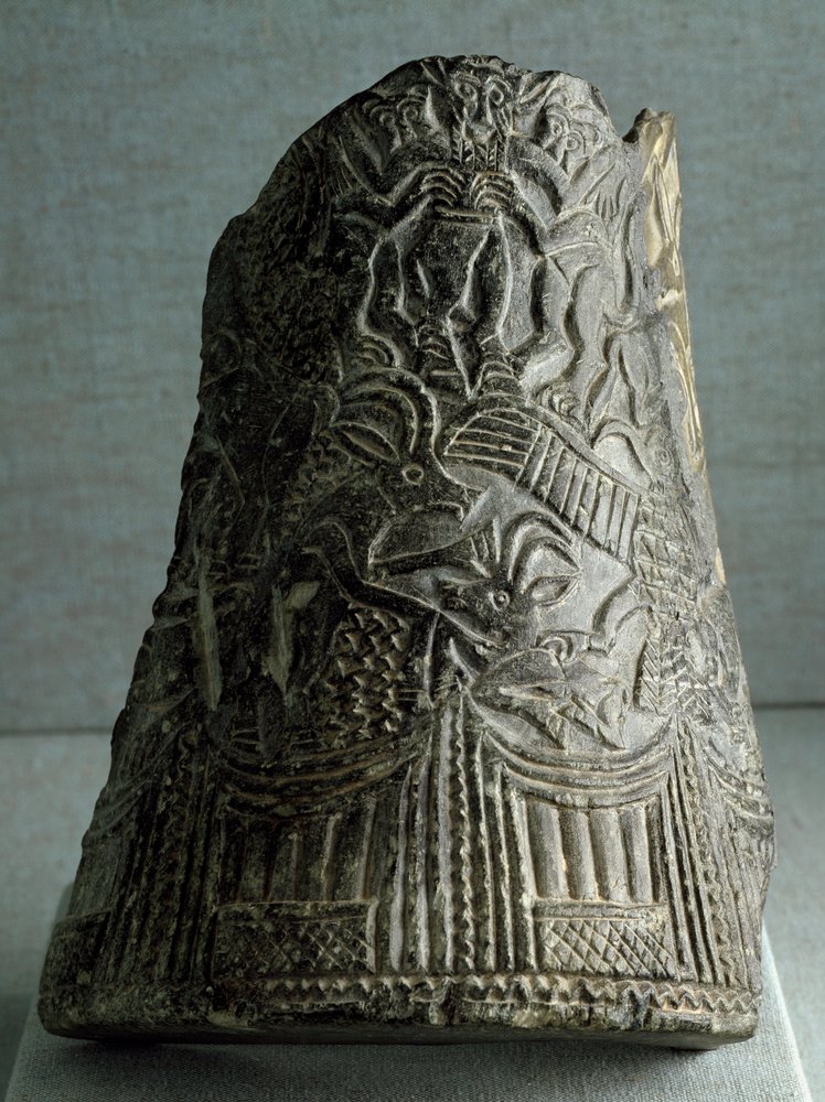 Snake Vase Fragment by Sumerian Sumerian: Fine art print