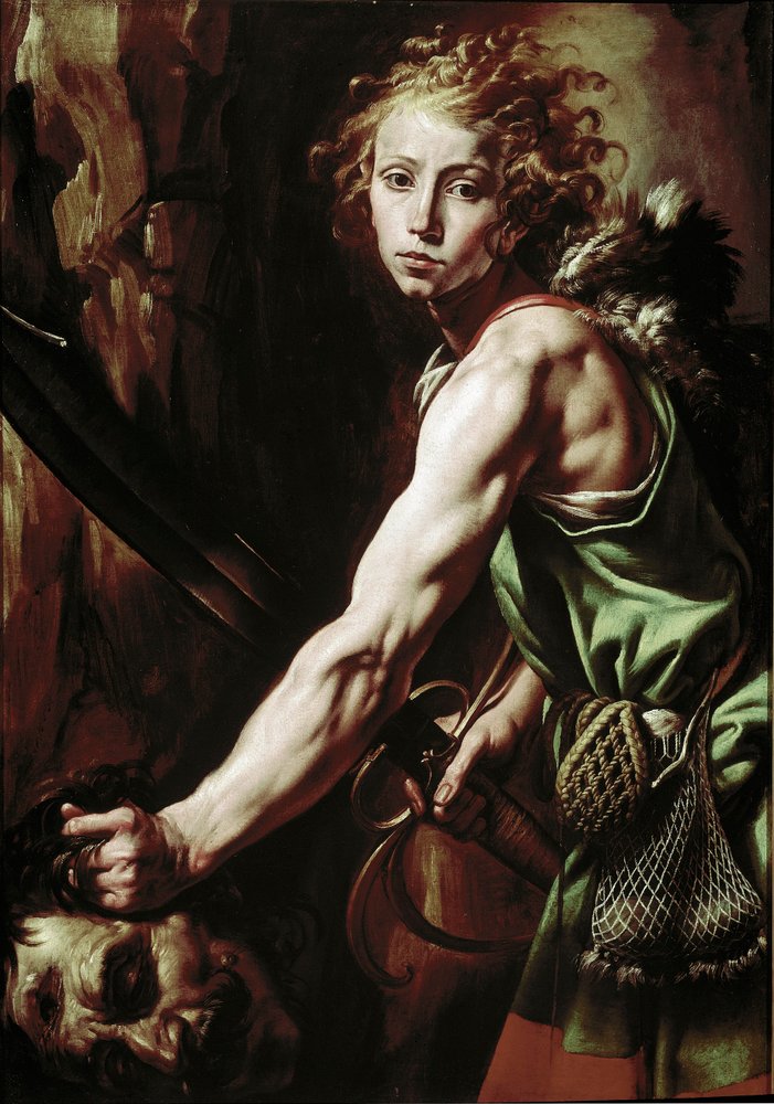 David Holding the Head of Goliath by Tanzio da Varallo