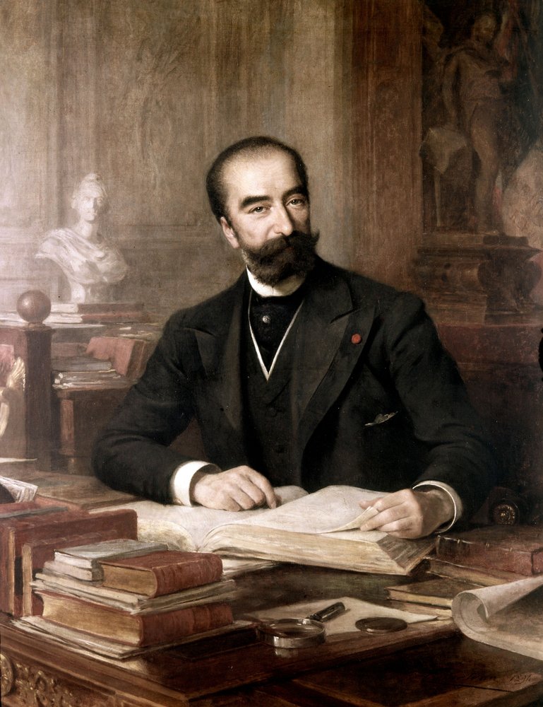 Marie Francois Sadi Carnot at his Desk by Theobald Chartran