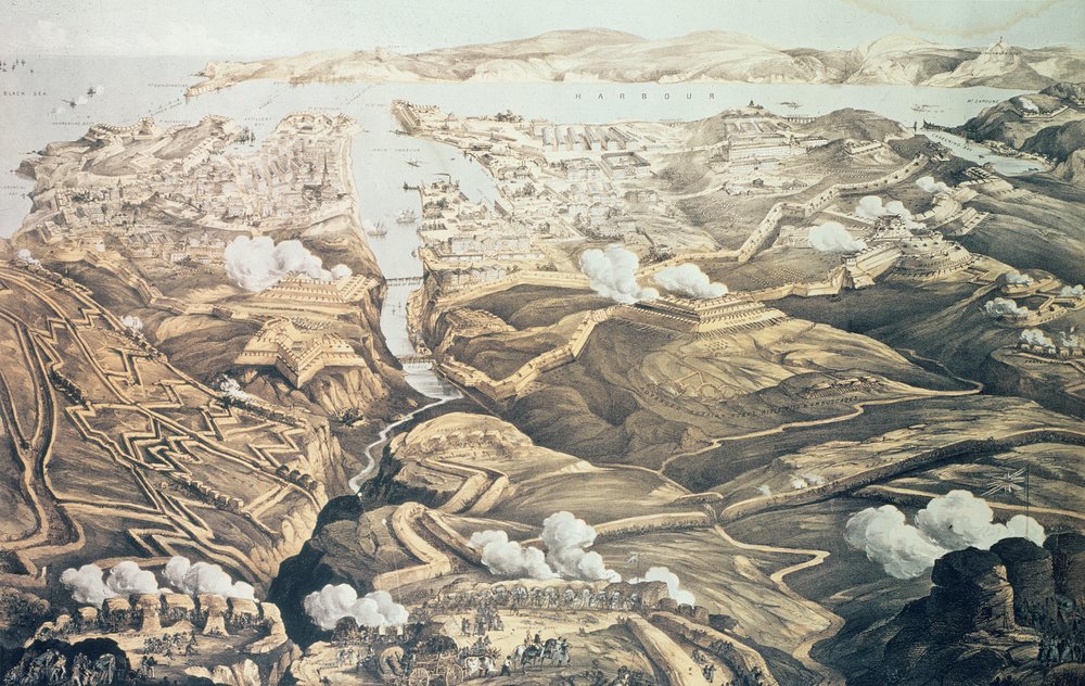 A Panoramic View of the External and Internal Defences of Sebastopol ...