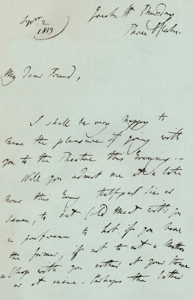 A Letter from Sir Thomas Lawrence by Thomas Lawrence