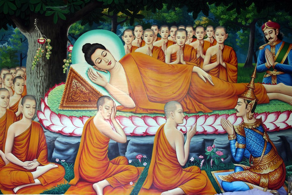 Depiction of Buddha's Death and Entry into Nirvana, Cambodia