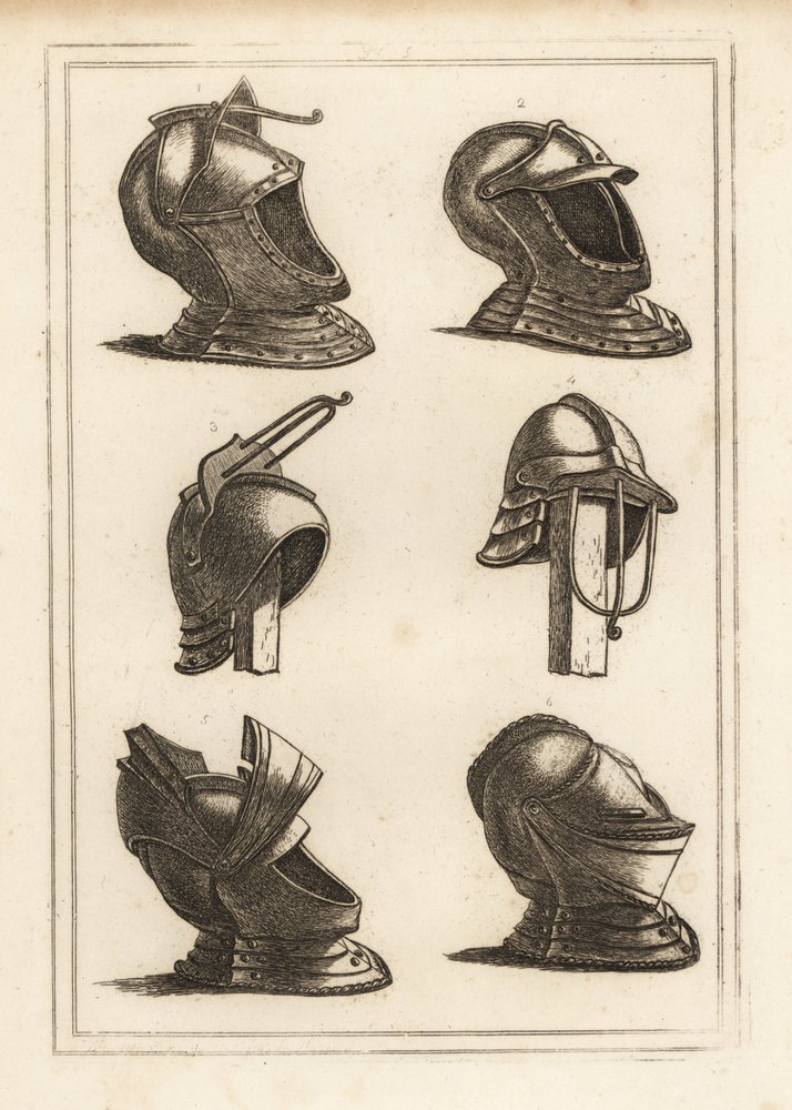 Helmets from the Tower of London by Unbekannt