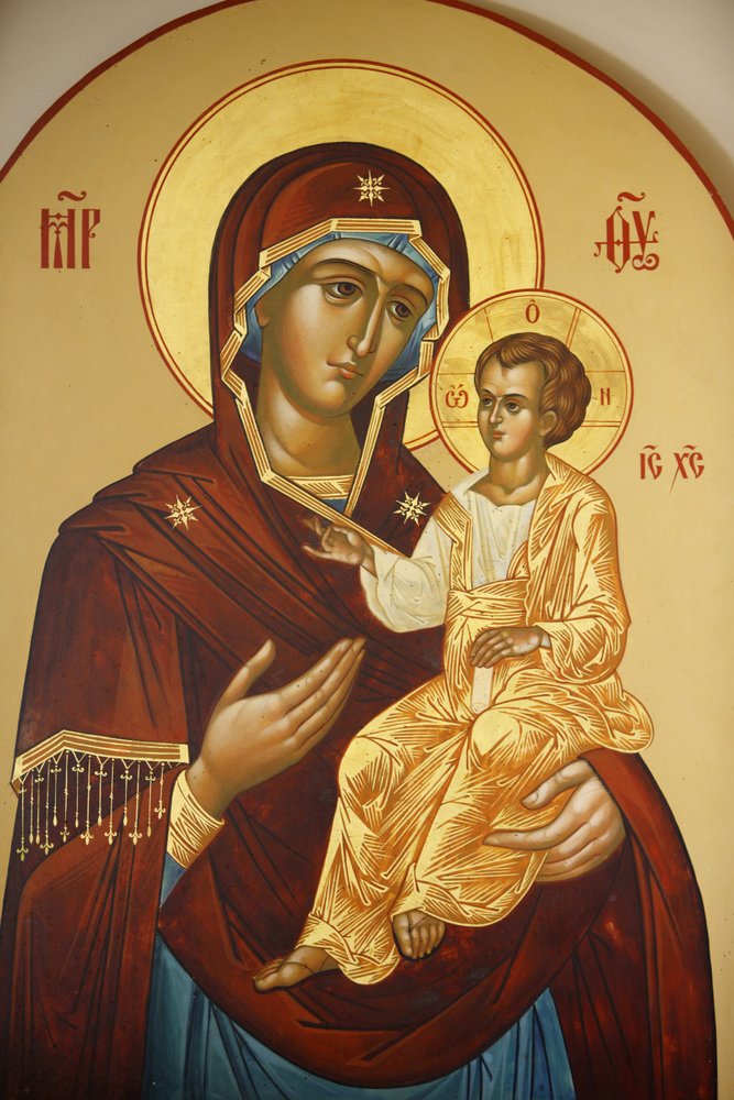Icon in Mary Magdalene Russian Orthodox Church on Mount of Olives ...