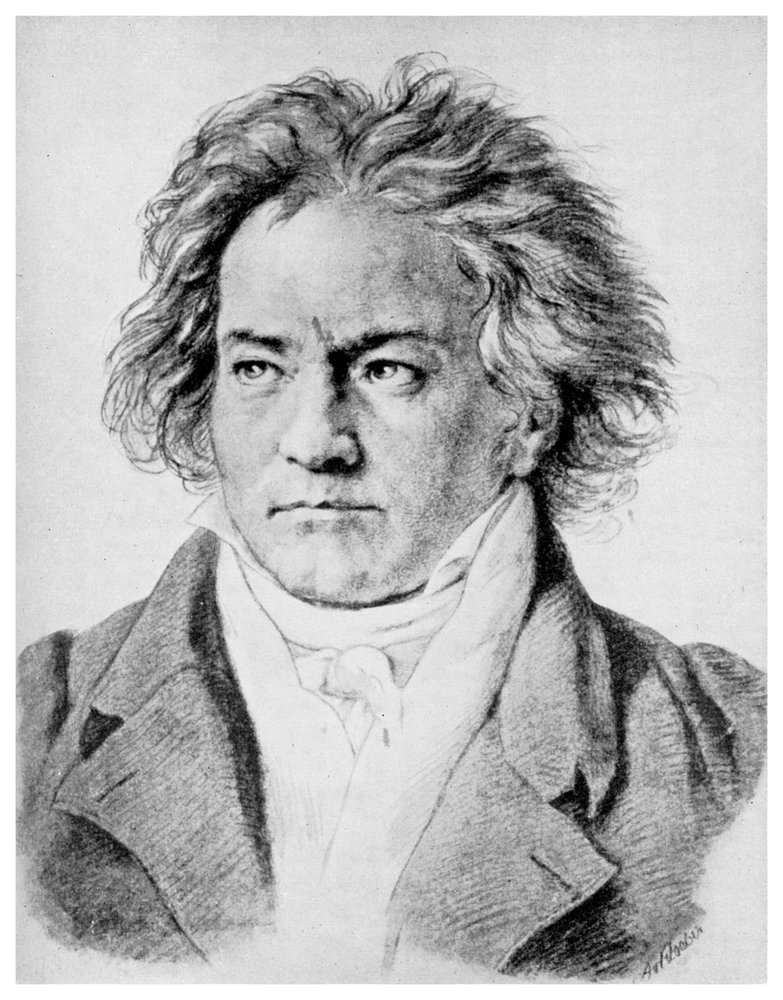 Ludwig von Beethoven, German composer, c1818-1822