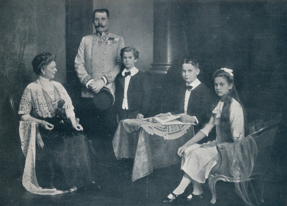 Murdered Archduke Francis Ferdinand with His Wife and Children