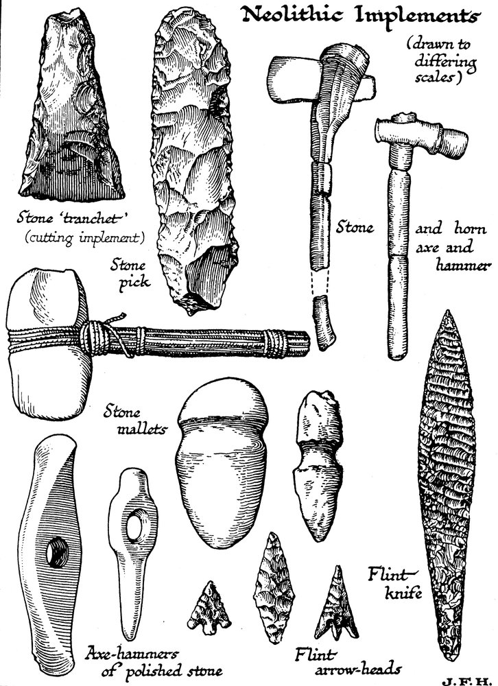 neolithic weaving tools