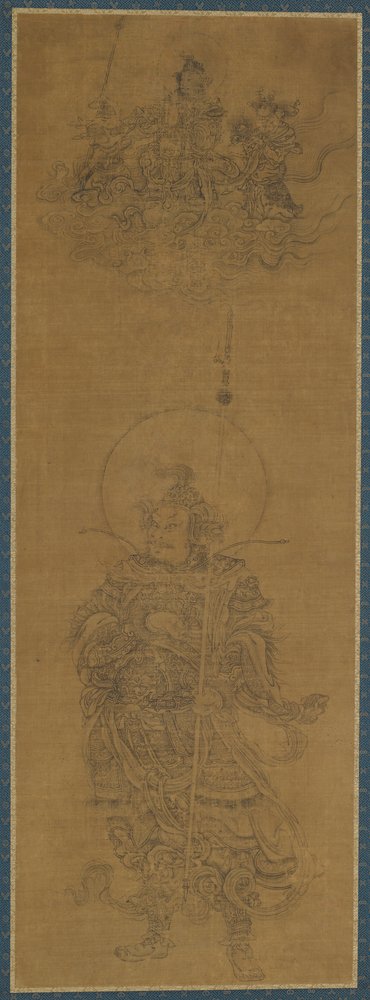 Portrait of a Deva King, 14th century by Unbekannt