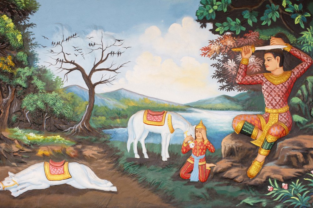 Preah Prom Rath Monastery: Life of the Buddha: The Great Tonsure, Siem ...