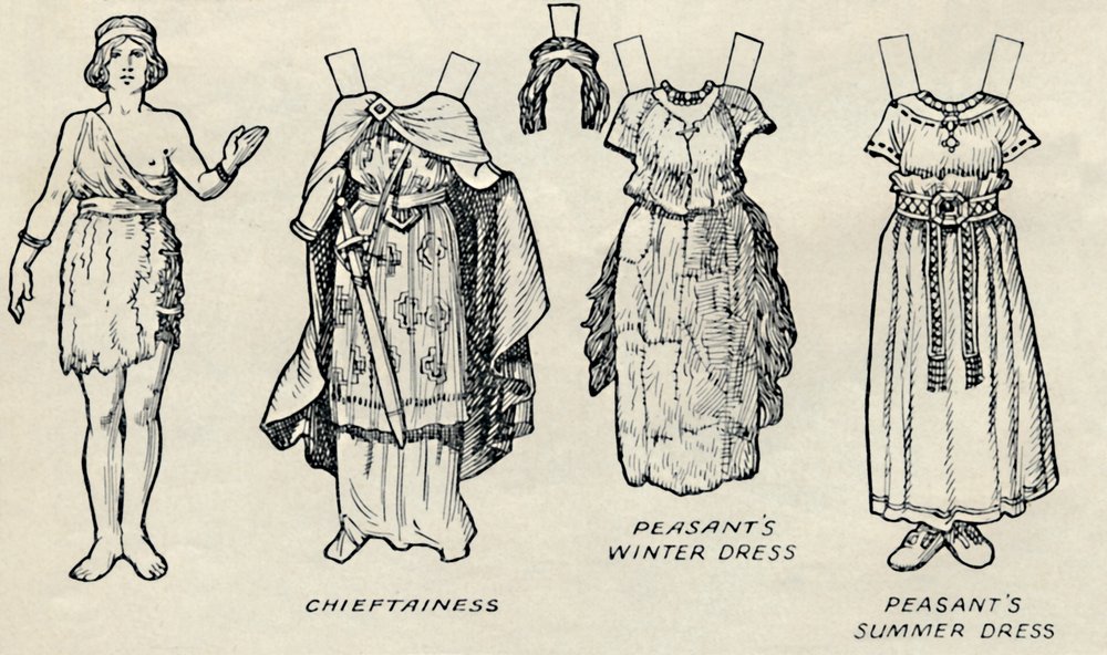 The Gallery of Historic Costume: What The Britons and Romans Used To Wear