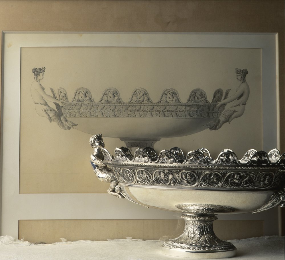 Silver cut drawing and its reproduction. The beginning of the 19th century