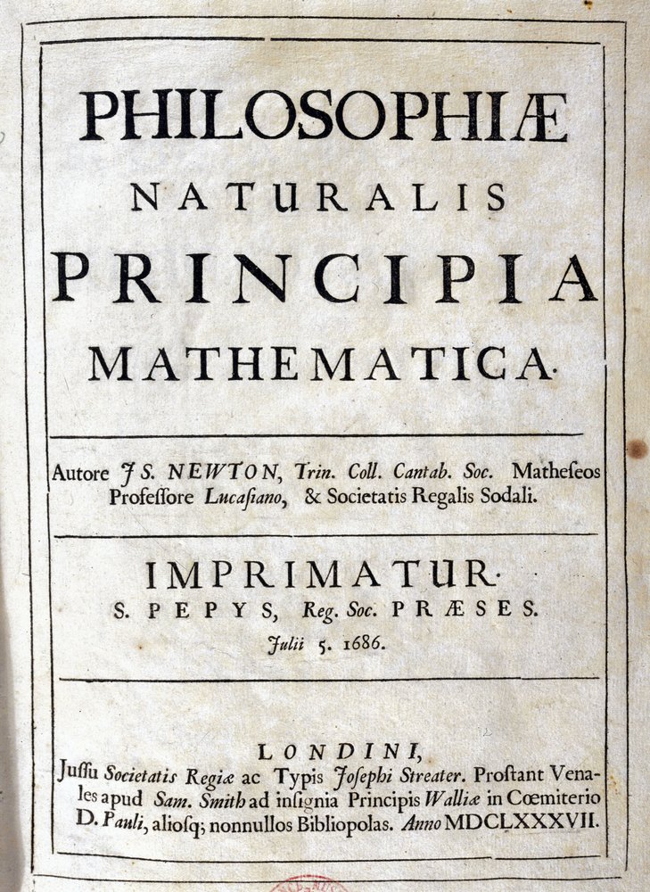 Title page to Newton's 'Principia Mathematica' by Unbekannt