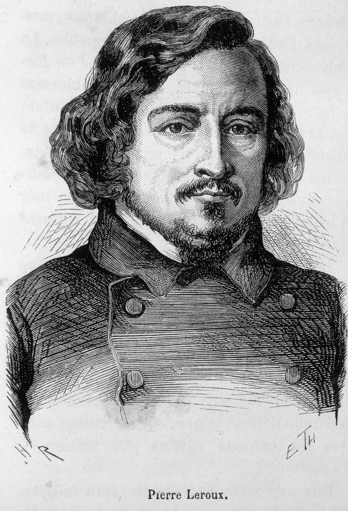 Portrait of Pierre Leroux, French philosopher, publicist and politician ...