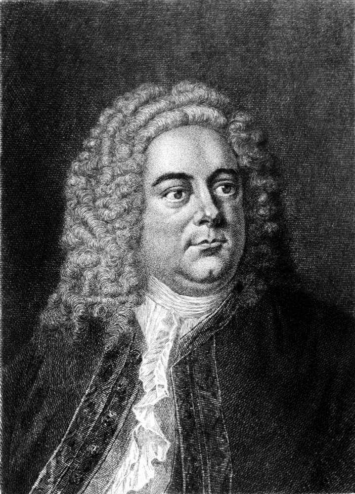 Portrait of the English composer of German origin George Frederick ...