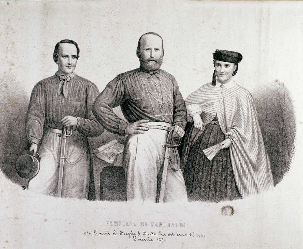 Portrait of the Patriot and Hero of the Risorgimento Giuseppe Garibaldi ...