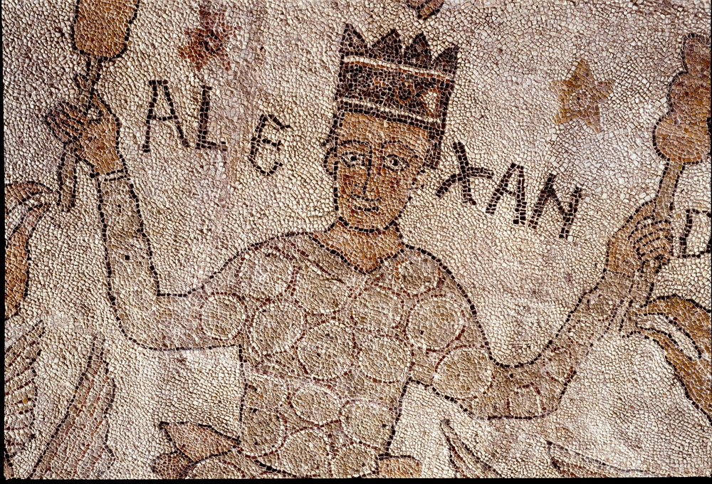 Representation of Alexander the Great surrounded by Indian fauna during ...