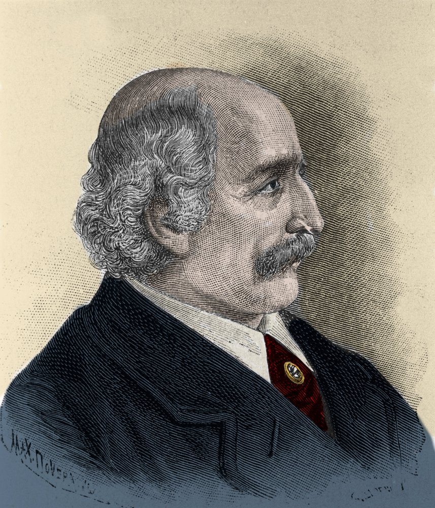 Portrait of Carlo Cattaneo (1801-1869) engraving of the 19th century.