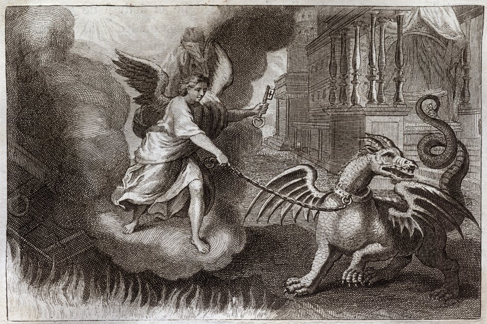Royaumont Bible, New Testament: Dragon Chains. The Dragon of Revelation ...