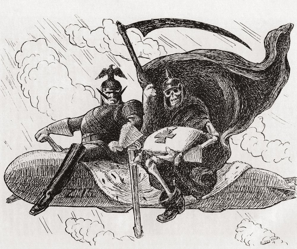 'We Two', The War Lord and His Ally: A German Commander and a Skeleton ...