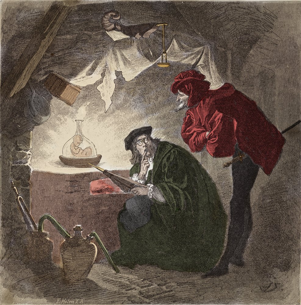 Mephistopheles (Mephisto) a Faust Illustration of 'Faust' by Johann ...