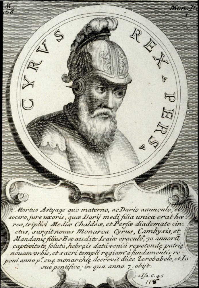Portrait of Cyrus II called Cyrus the Great, founder of the Persian Empire
