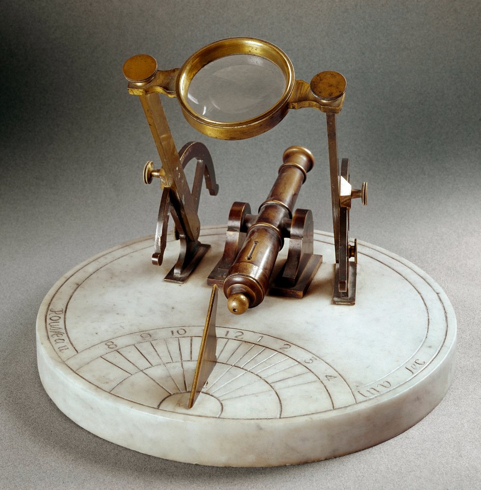 Solar Clock 'Cannon de Midi' by Rousseau (late 18th century)