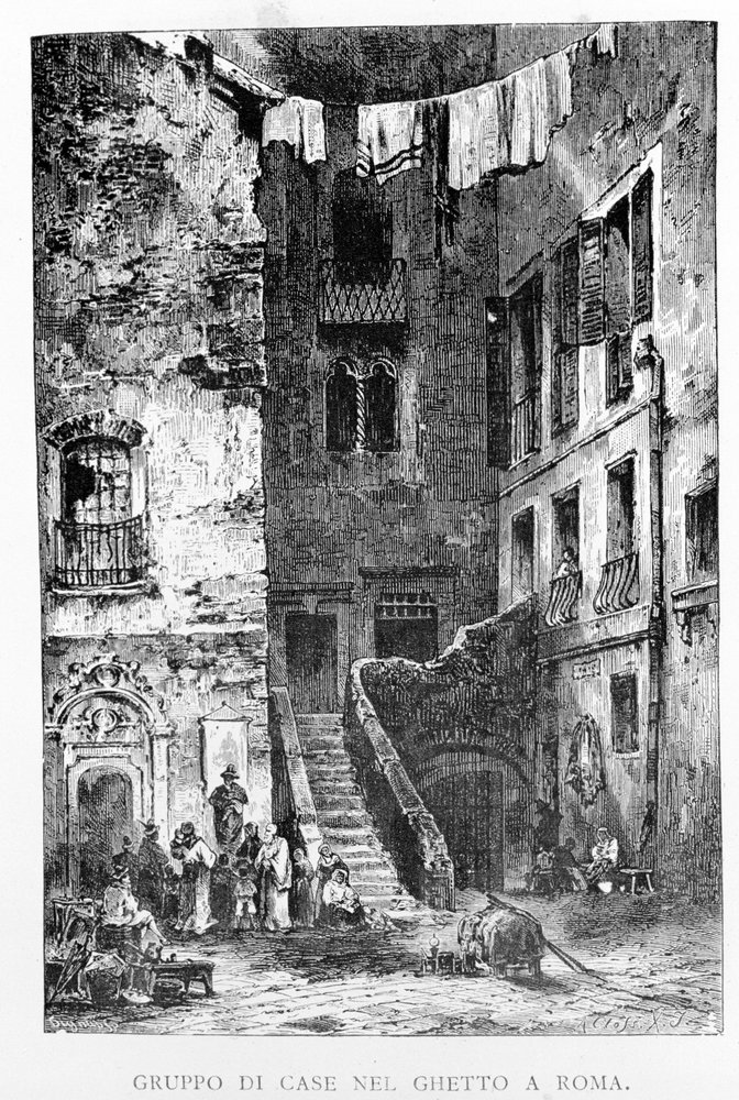 The Ghetto of Rome in the 19th Century by Unknown artist