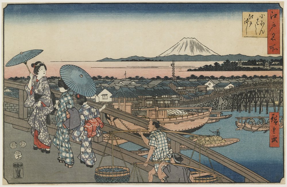Nihonbashi Bridge and Edo Bridge by Utagawa Hiroshige