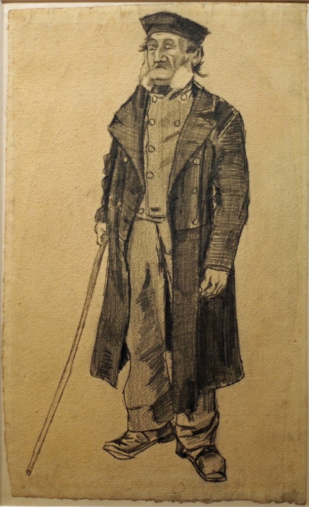 Old Man with a Stick by Vincent van Gogh: Fine art print