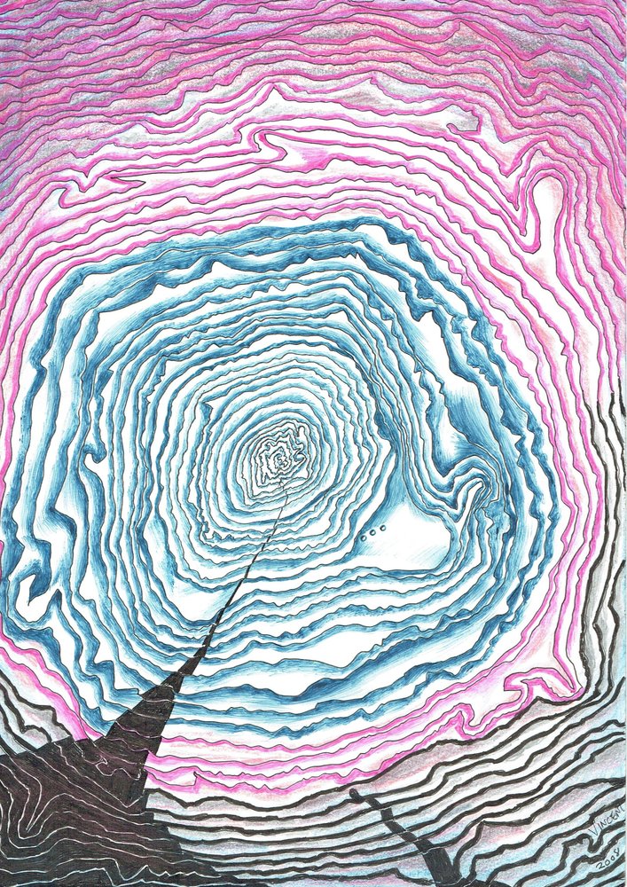 Depth of Spiral by Vincent Alexander Booth: Fine art print