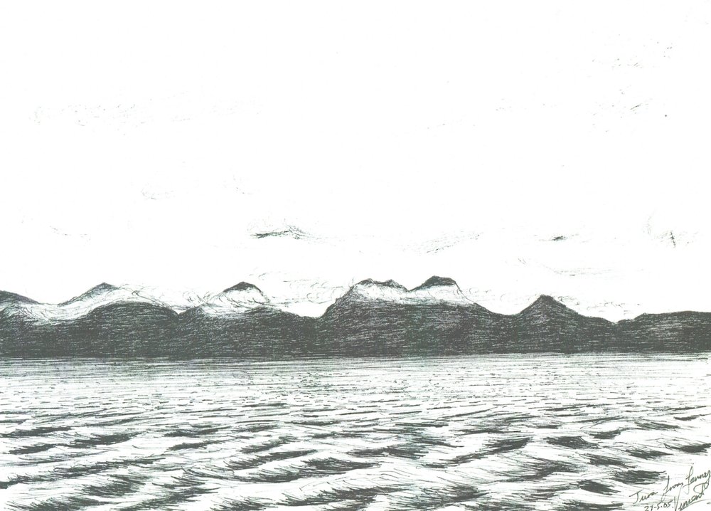 Jura Scene from Ferry by Vincent Alexander Booth