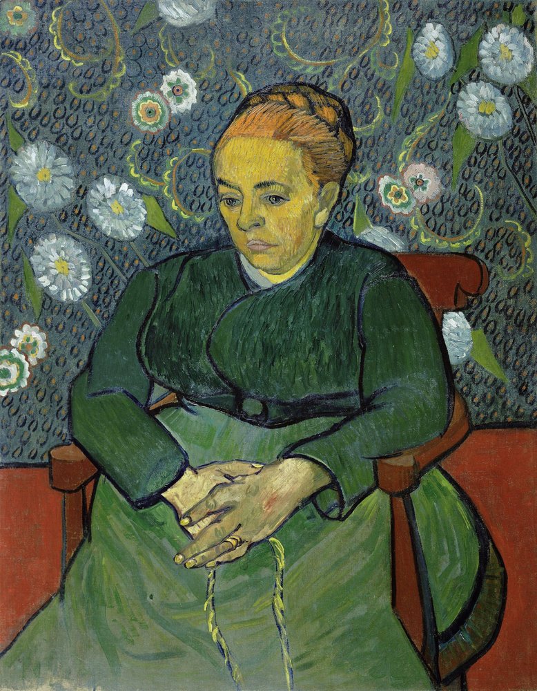 Augustine Roulin La berceuse, 1889 by Vincent van Gogh
