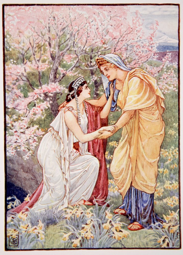 Demeter Rejoiced, for Her Daughter Was by Her Side, Illustration from ...