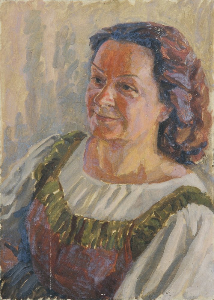 Lady in Traditional Dress by Walther Gamerith