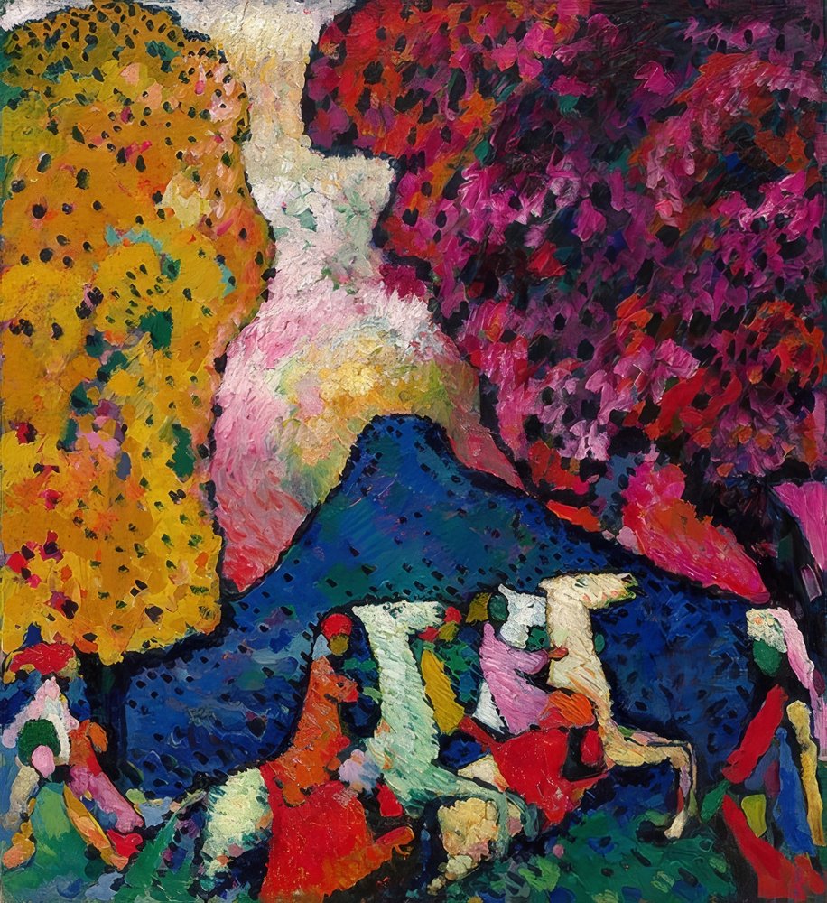 Buy The Blue 1908-09 by Wassily Kandinsky | Ecard-tech