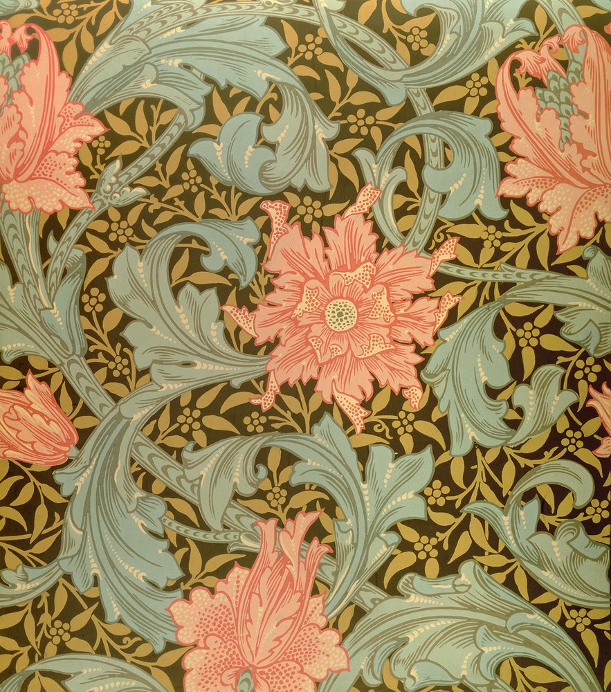 Single Stem Wallpaper Design by William Morris