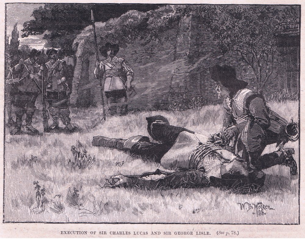 Execution of Sir Charles Lucas and Sir George Lisle AD 1648