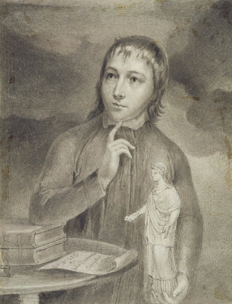 Thomas Alphonso Hayley, Half-Length Drawing by William Blake