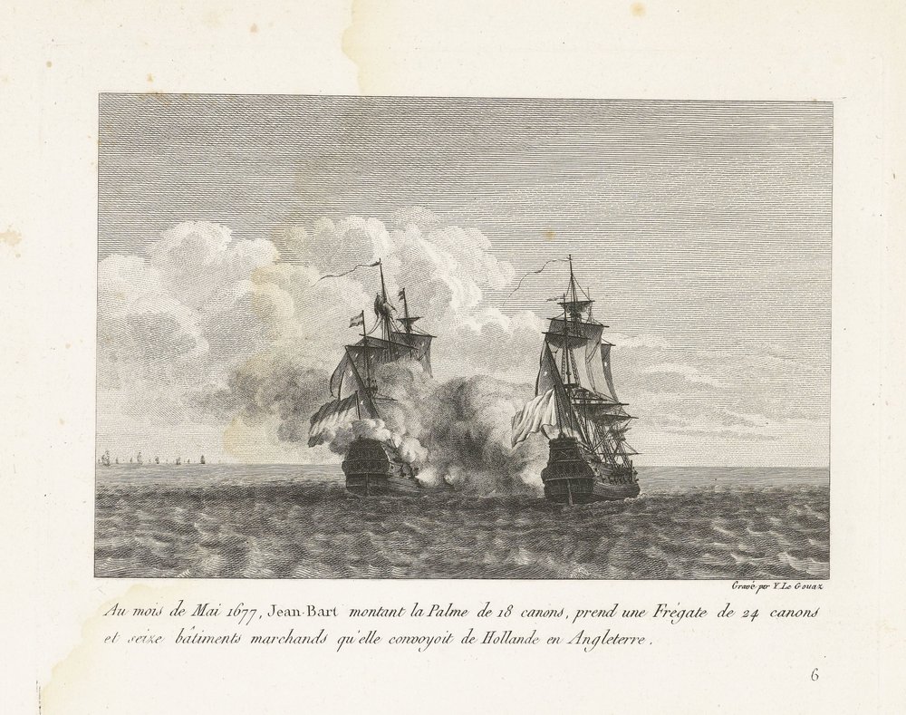 Jan Bart Captures a Dutch Frigate, 1677