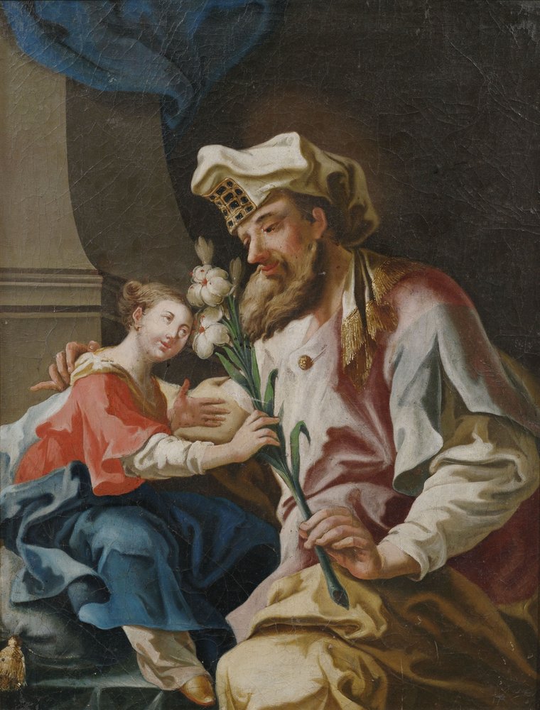 Mary and the high priest Zacharias