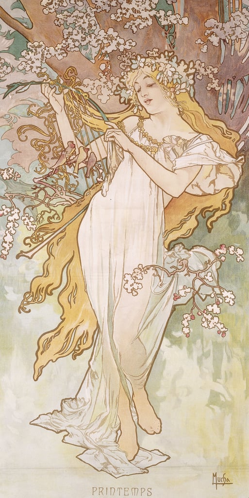 Alphonse Mucha Spring Night