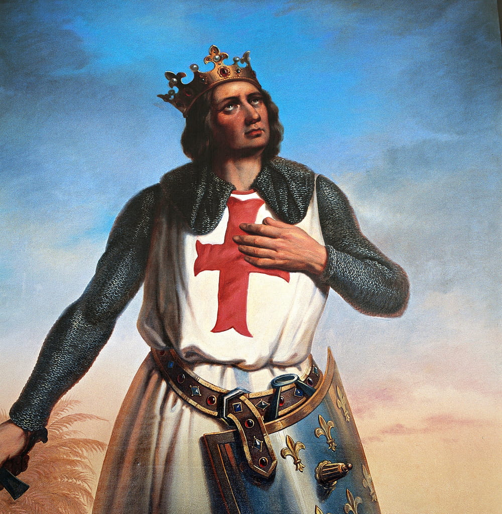 Portrait of louis ix king of france called saint louis