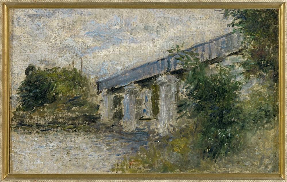 The Railway Bridge, Argenteuil by Claude Monet