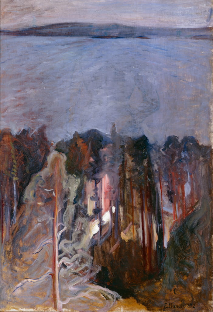 Landscape by Edvard Munch: Highest-quality art reproduction