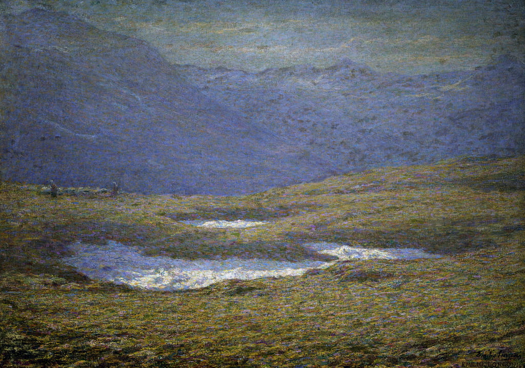 Alpine landscape by Emilio Longoni: Buy fine art print