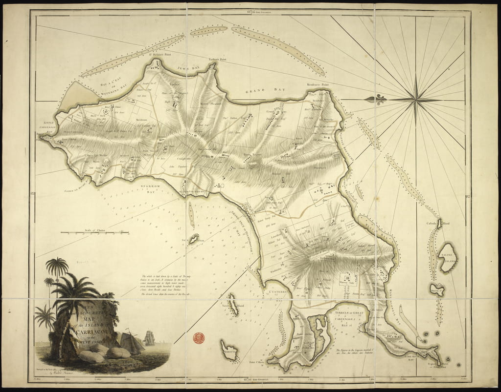 A new and accurate Map of the Island of Carriacou in the West Indies