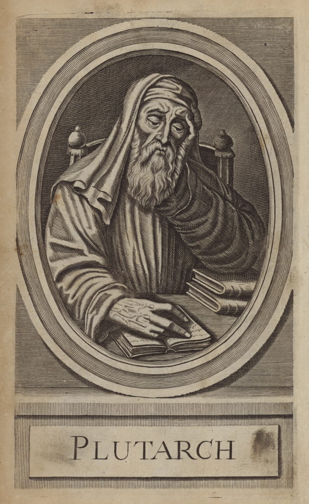 Plutarch, Greek historian and writer (engraving)
