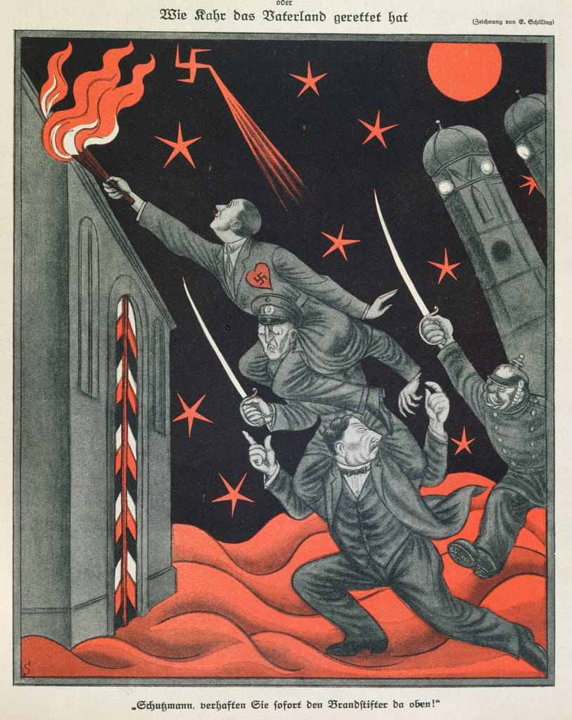 'The Progression of Hitler', illustration from Simplicissimus