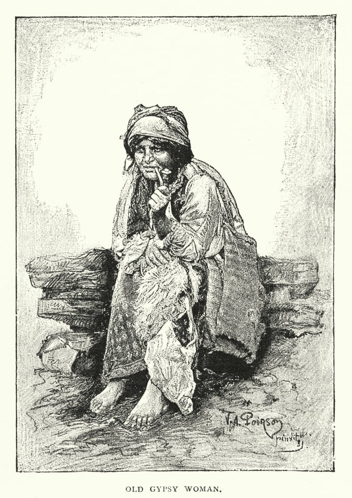 Gypsy Woman Drawing