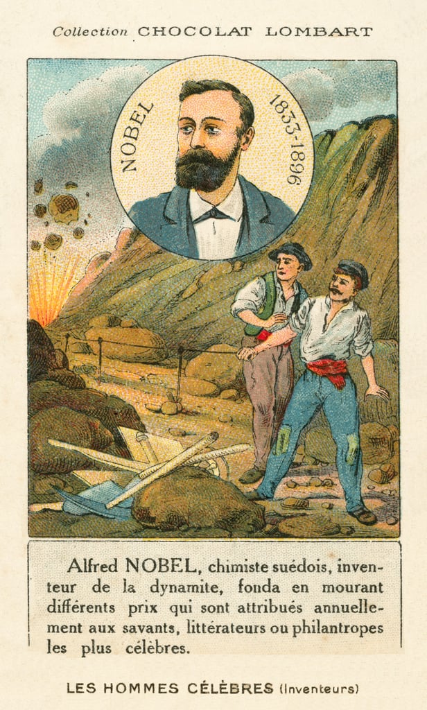 Alfred Nobel Dynamite Diagram